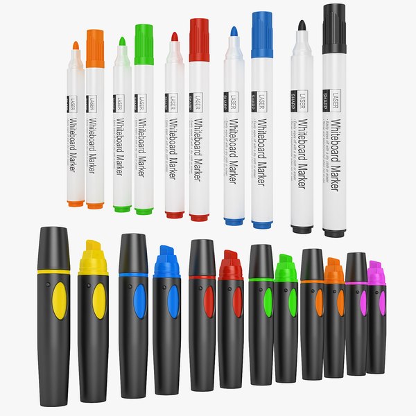 modelo 3d Colección de marcadores 01 - TurboSquid 1441739