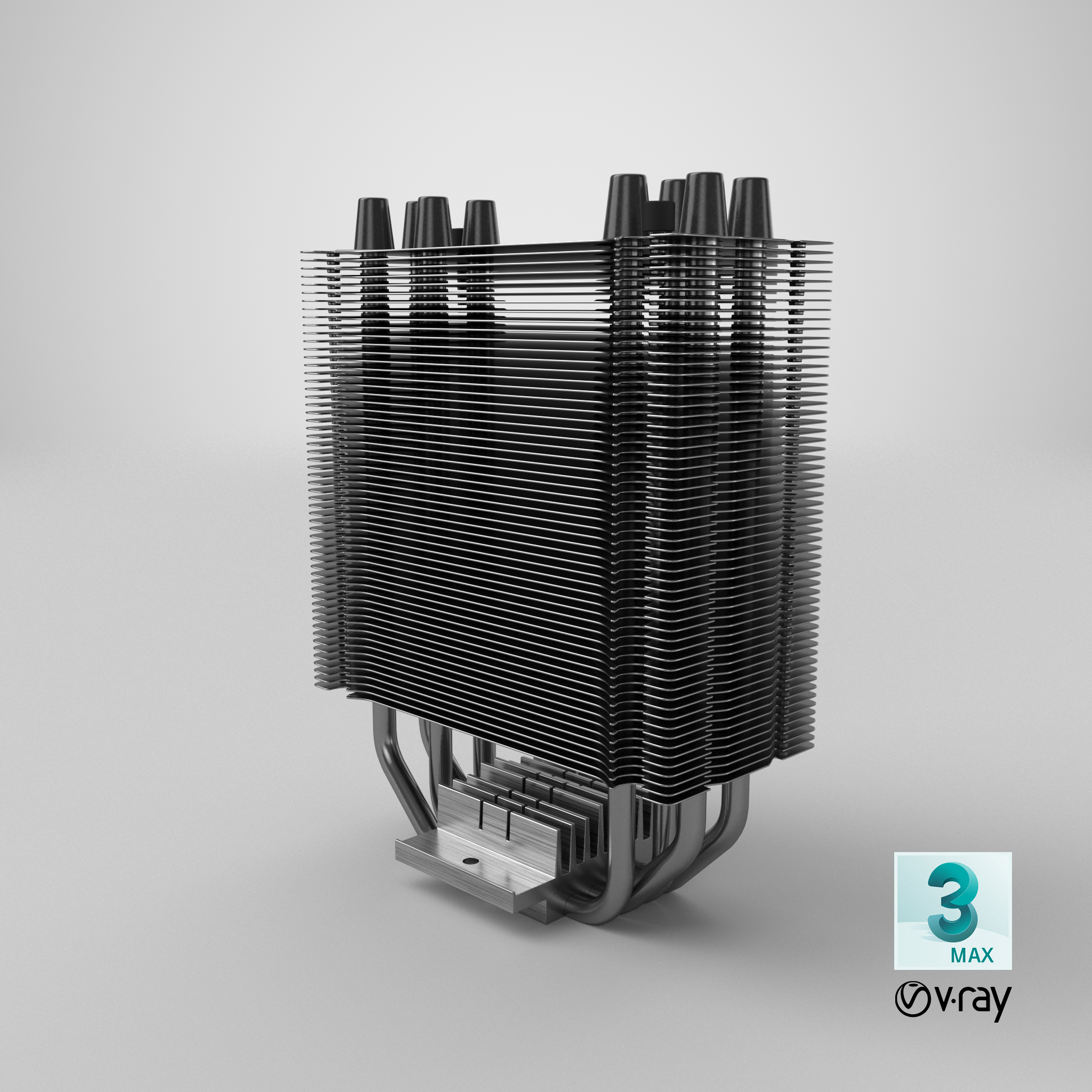 Passive cpu cooler cooling 3D model - TurboSquid 1508631
