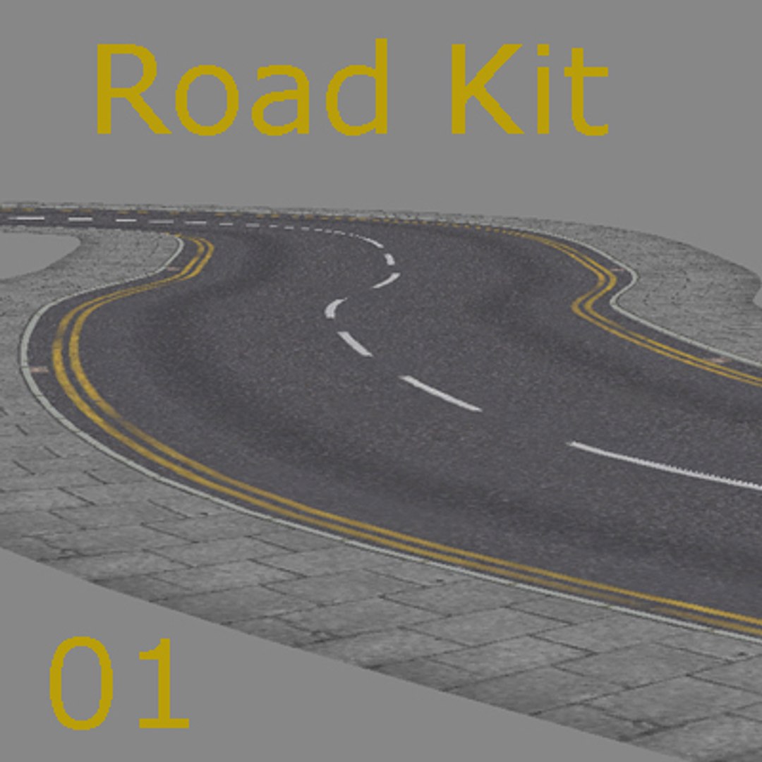 Road Kit 3d Model