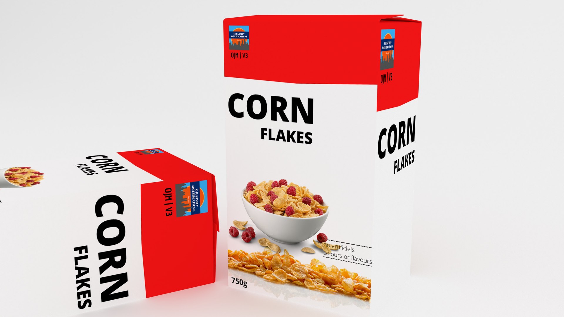 CornFlakes 750g V3 by OJM 3D - TurboSquid 1933570