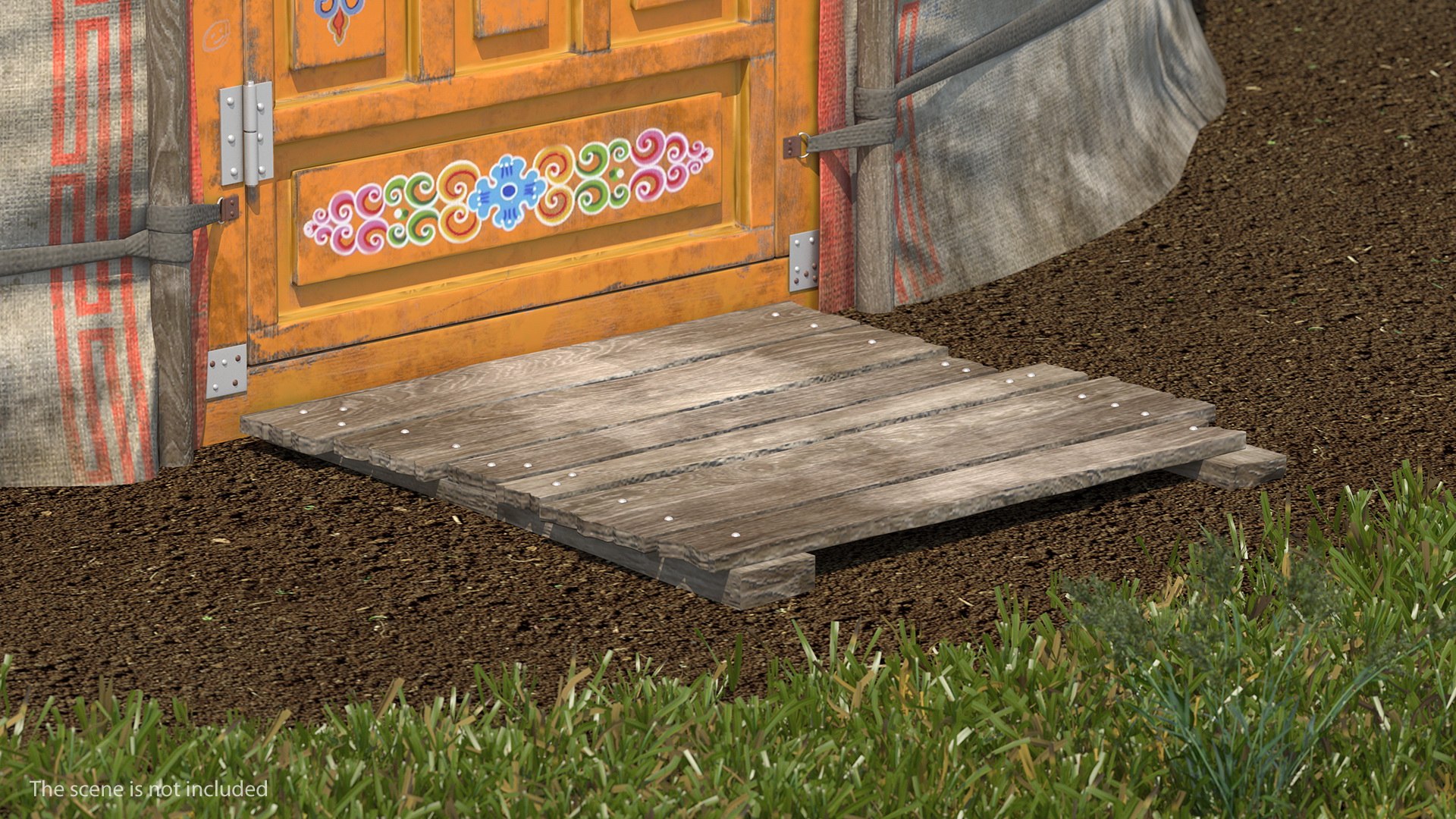 Yurt entrance 3D model - TurboSquid 1443457
