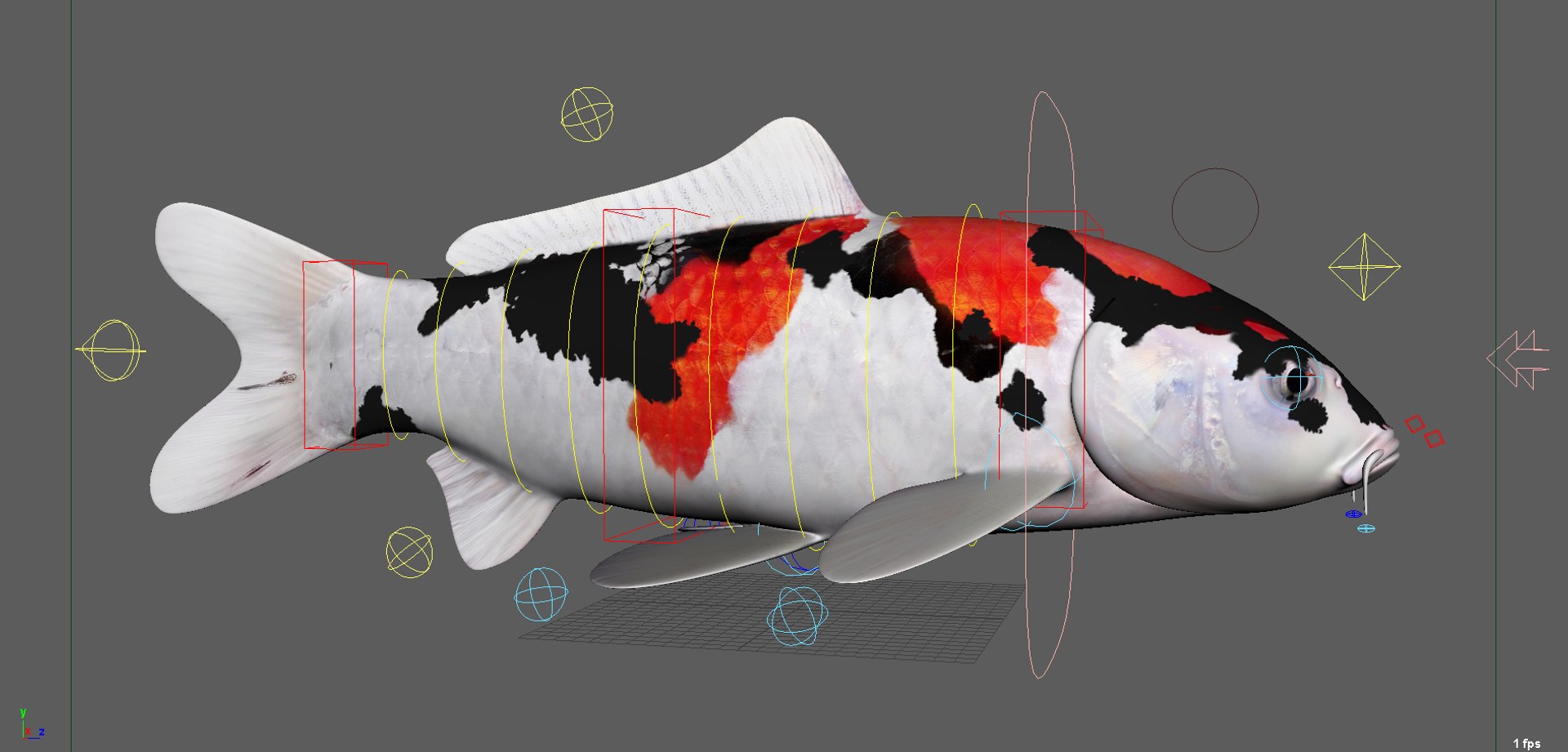 6 Koi Fish Pack Animated 3D Model - TurboSquid 1986778