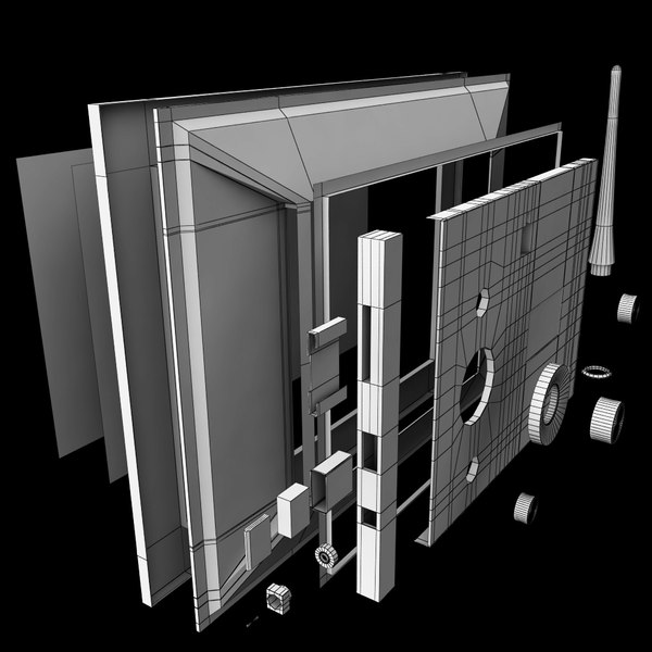 3d model digital picture frame