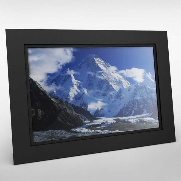 3d model digital picture frame
