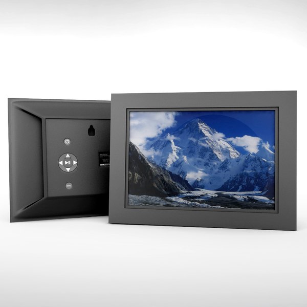 3d model digital picture frame