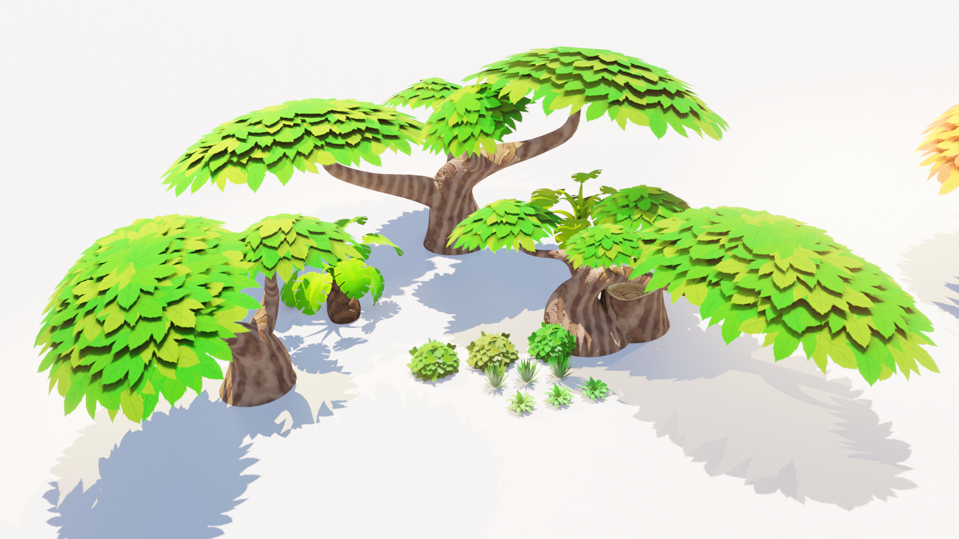 3D Stylized Foliage Mega Bundle - TurboSquid 1747394