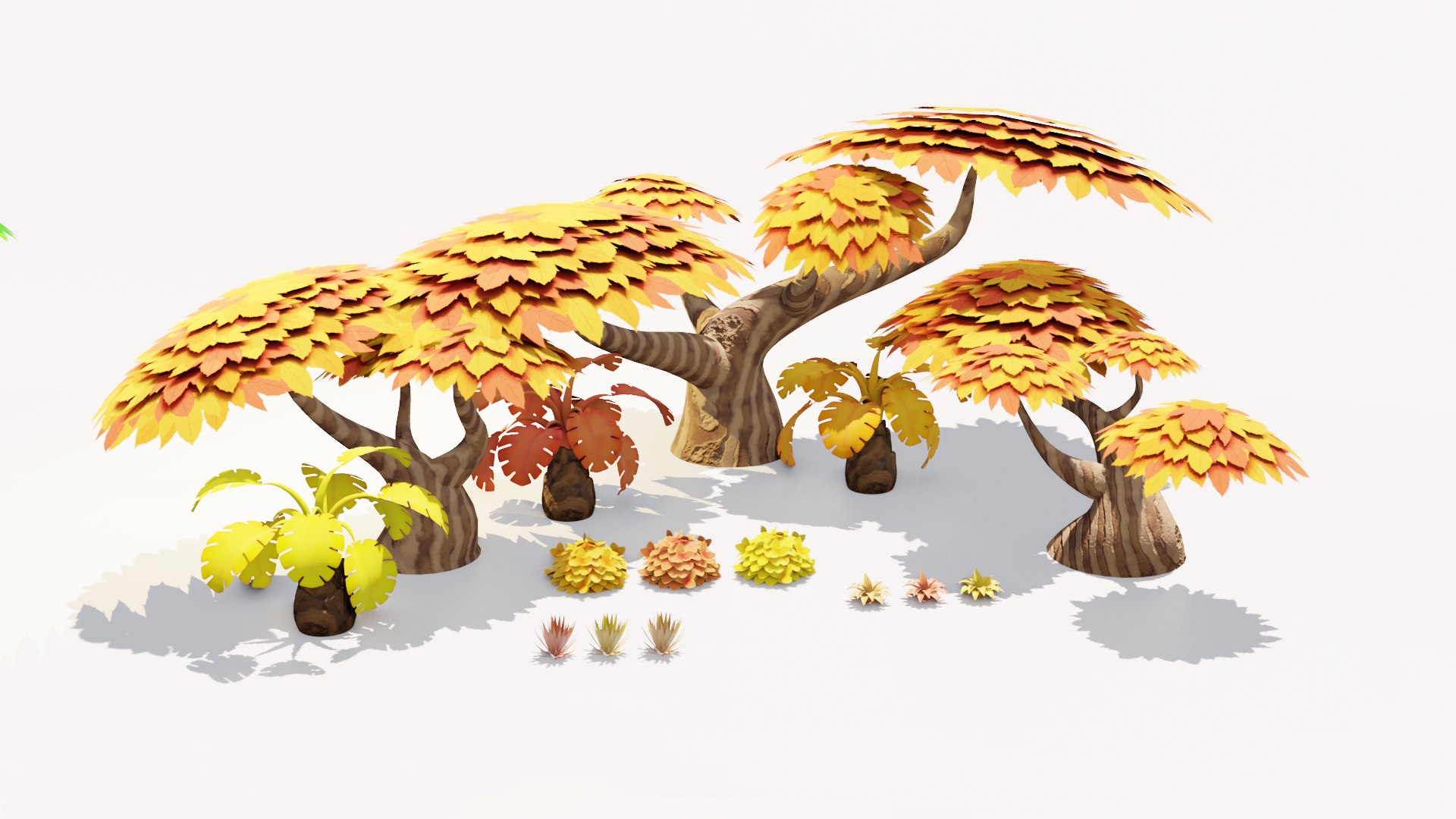 3D Stylized Foliage Mega Bundle - TurboSquid 1747394