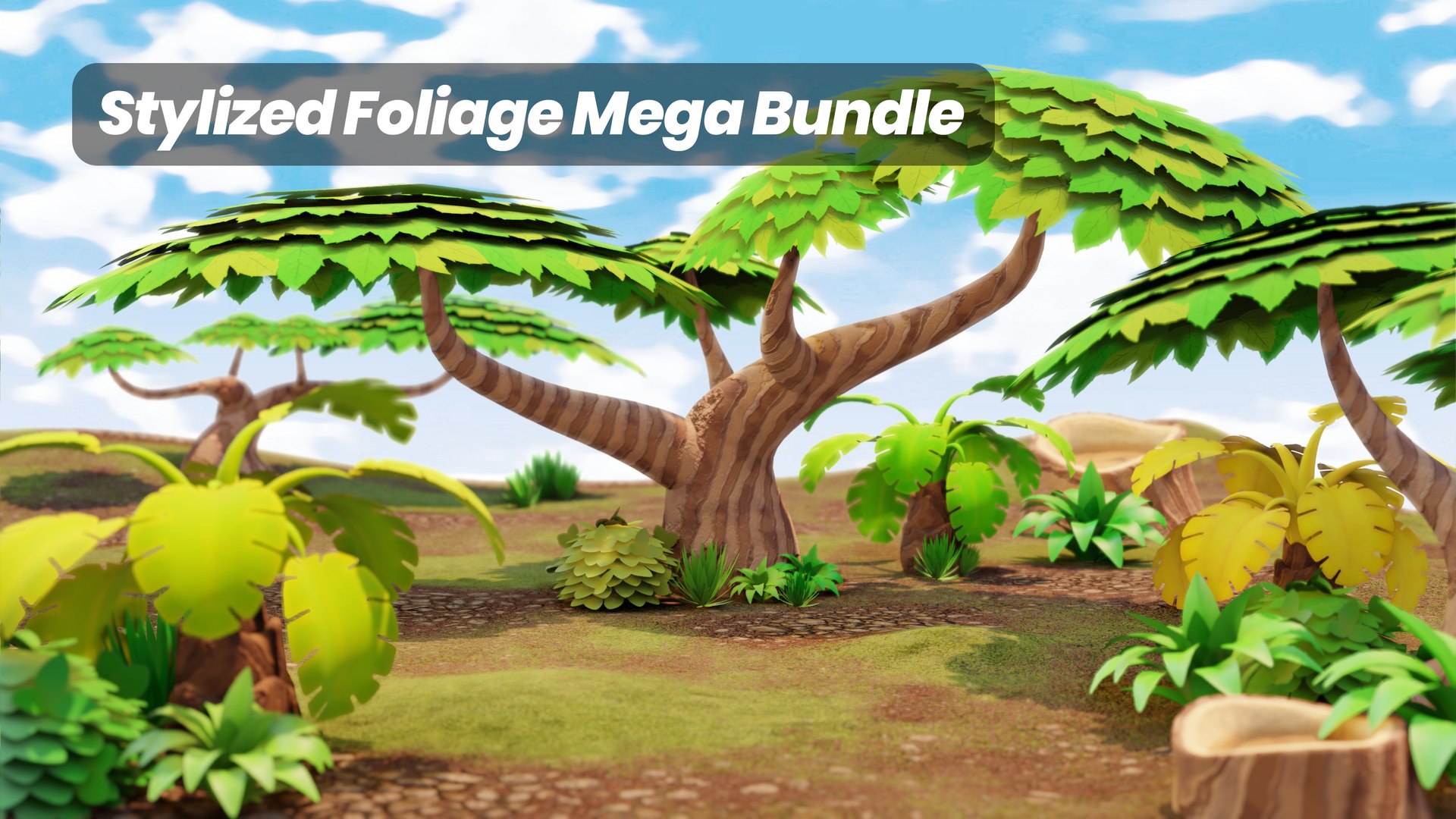 3D Stylized Foliage Mega Bundle - TurboSquid 1747394