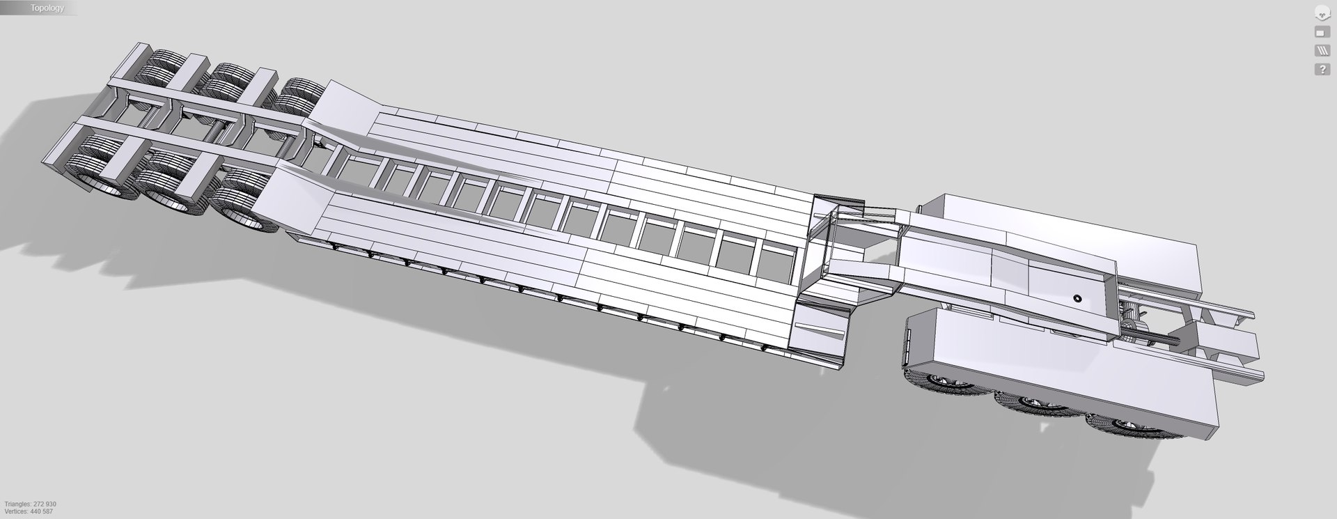 3D Loader Platform Trailer Model - TurboSquid 2058798