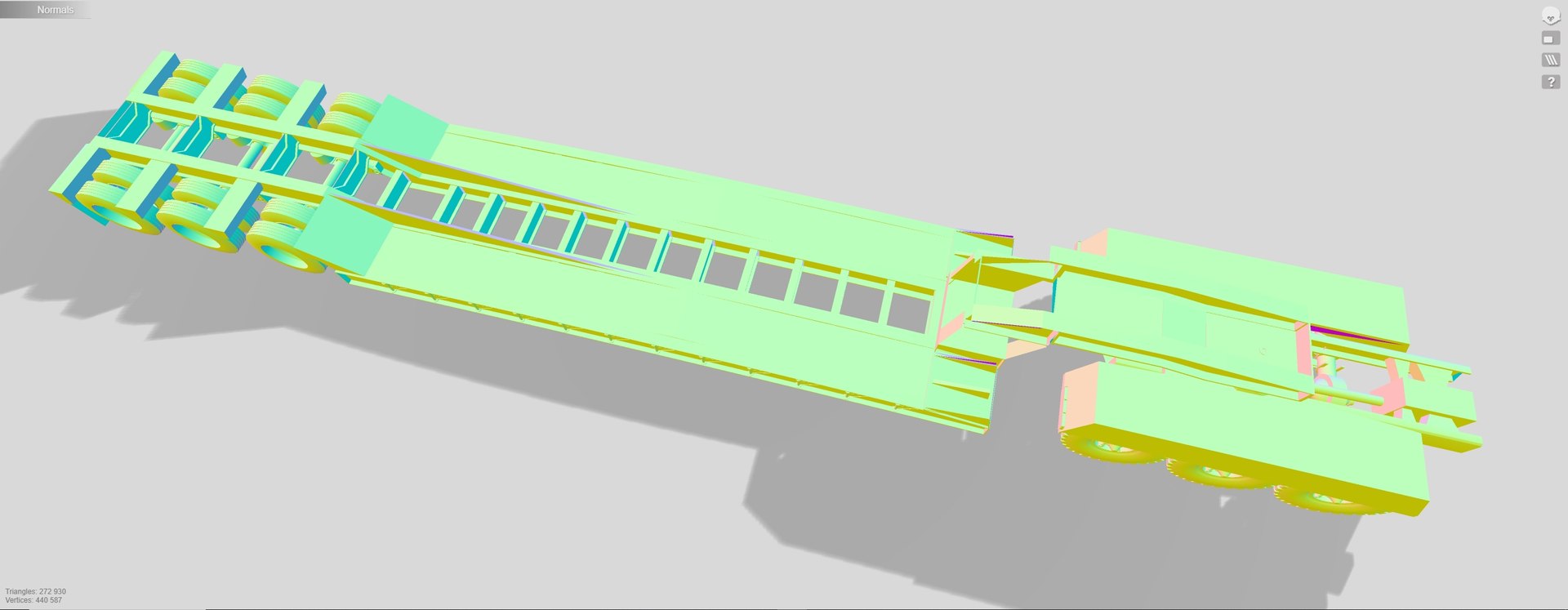 3D Loader Platform Trailer Model - TurboSquid 2058798