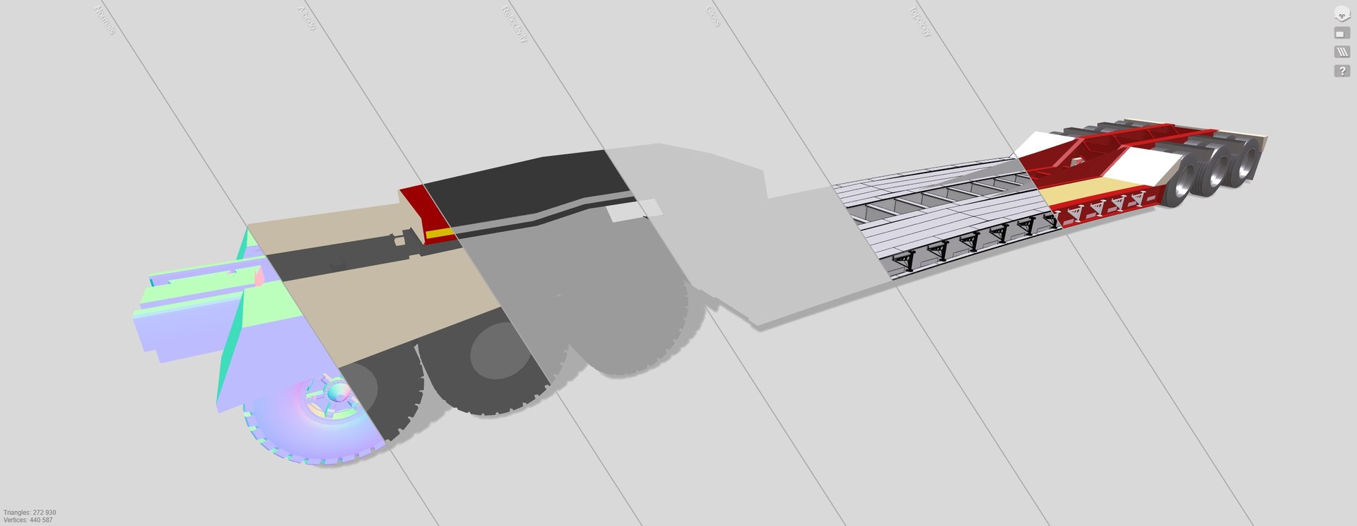 3D Loader Platform Trailer Model - TurboSquid 2058798