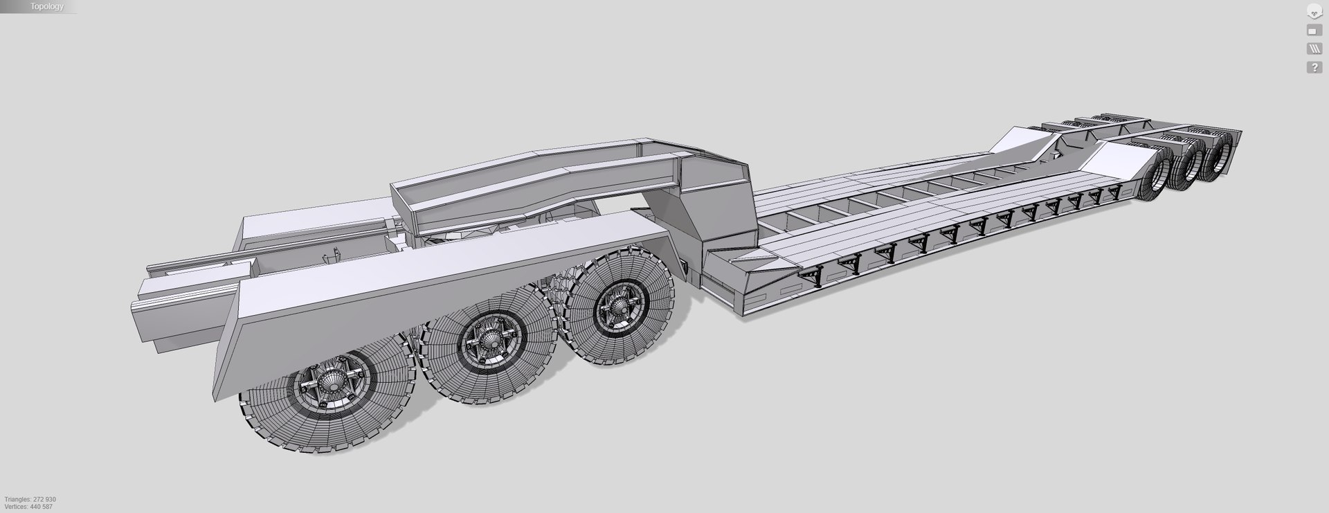 3D Loader Platform Trailer Model - TurboSquid 2058798