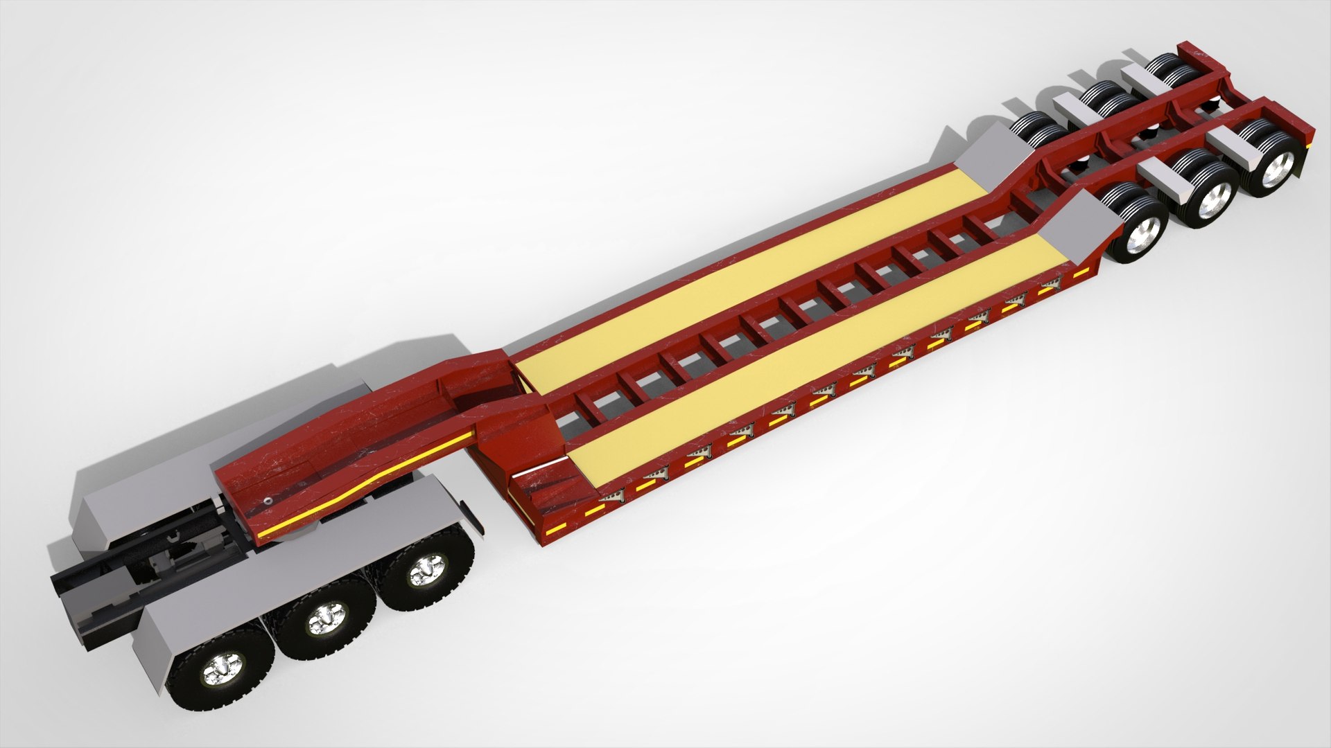 3D Loader Platform Trailer Model - TurboSquid 2058798