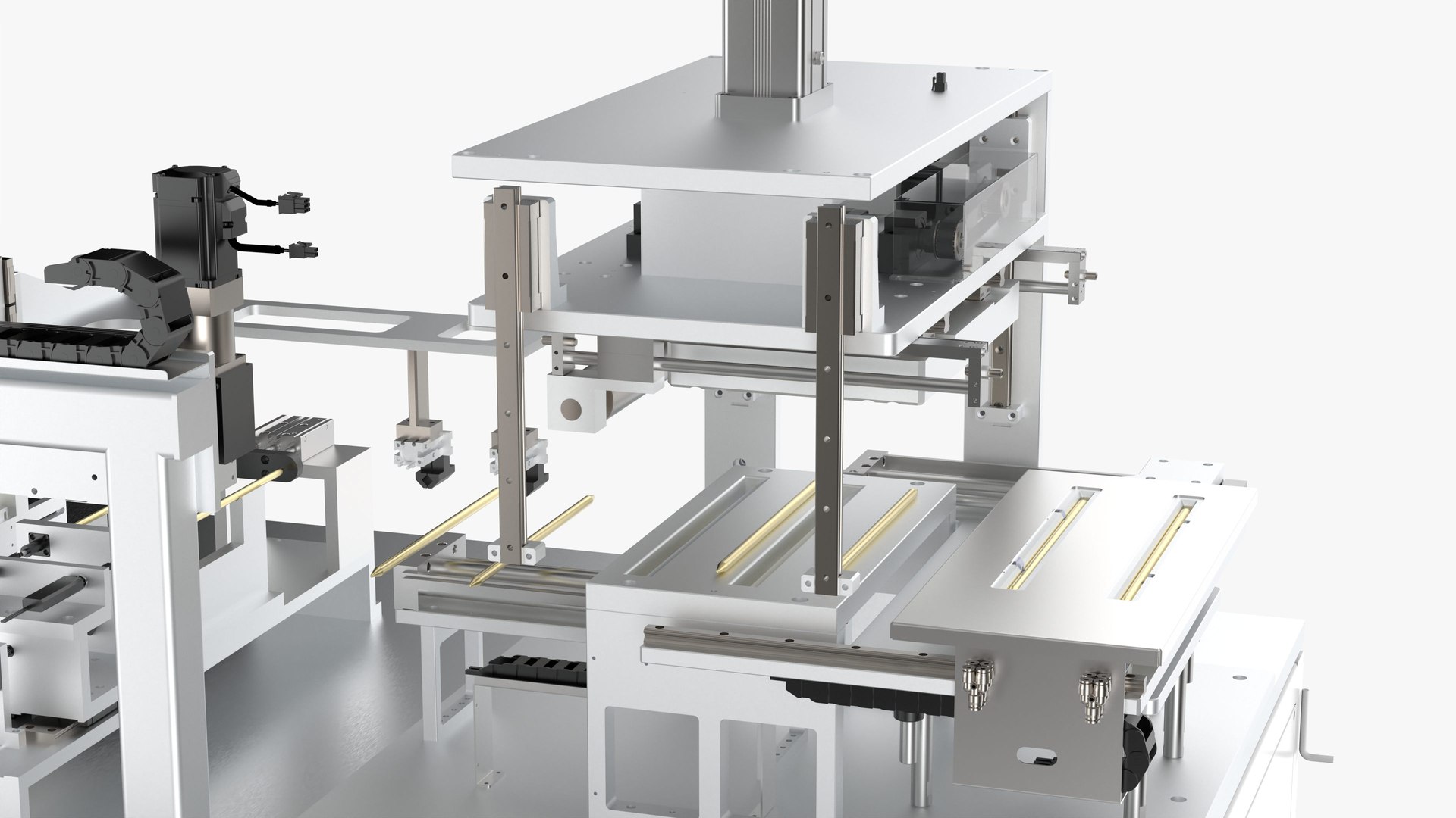 3D Model Automatic Copper Tube Full Circle Detection And Oiling Machine ...