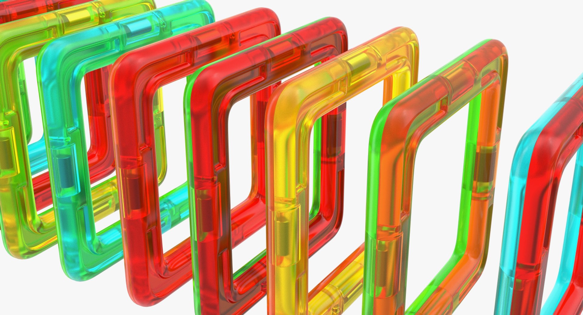 3D Model Magnetic Designer Toy Rectangles - TurboSquid 1337518