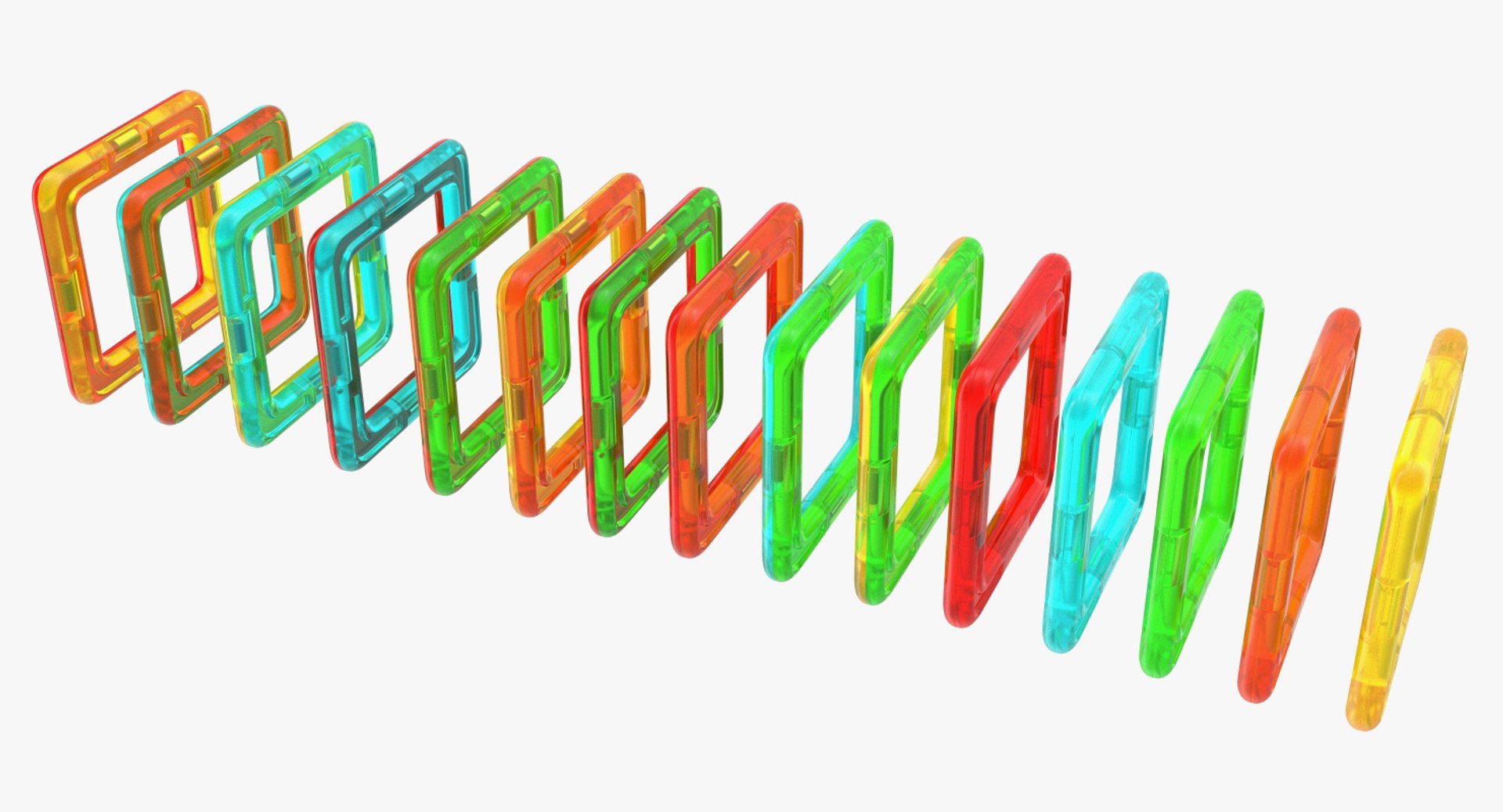 3D Model Magnetic Designer Toy Rectangles - TurboSquid 1337518