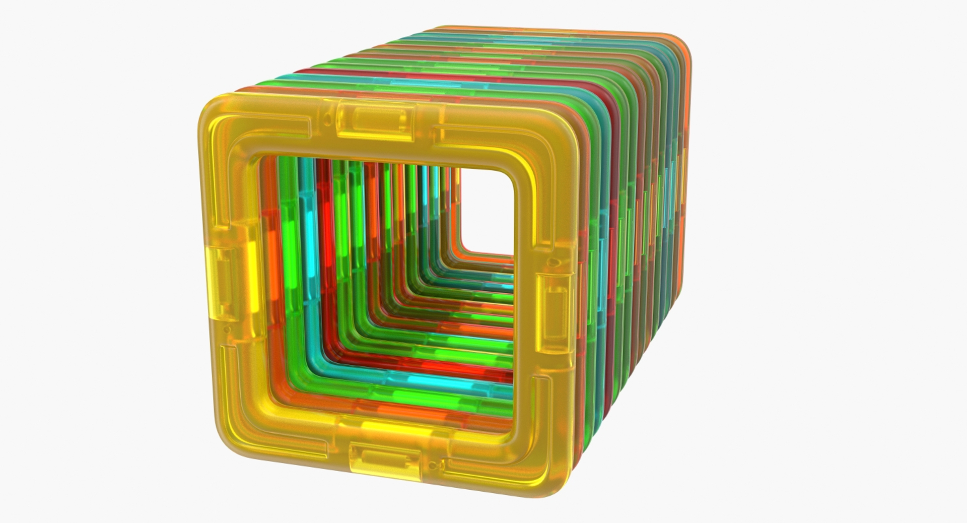 3D Model Magnetic Designer Toy Rectangles - TurboSquid 1337518
