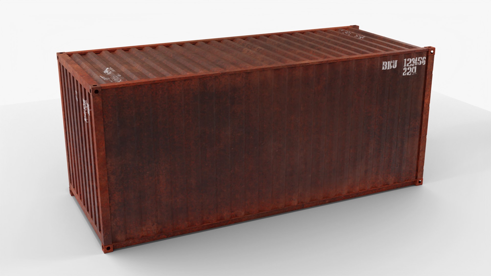 20Ft Cargo Container - Black Model - TurboSquid 1996850