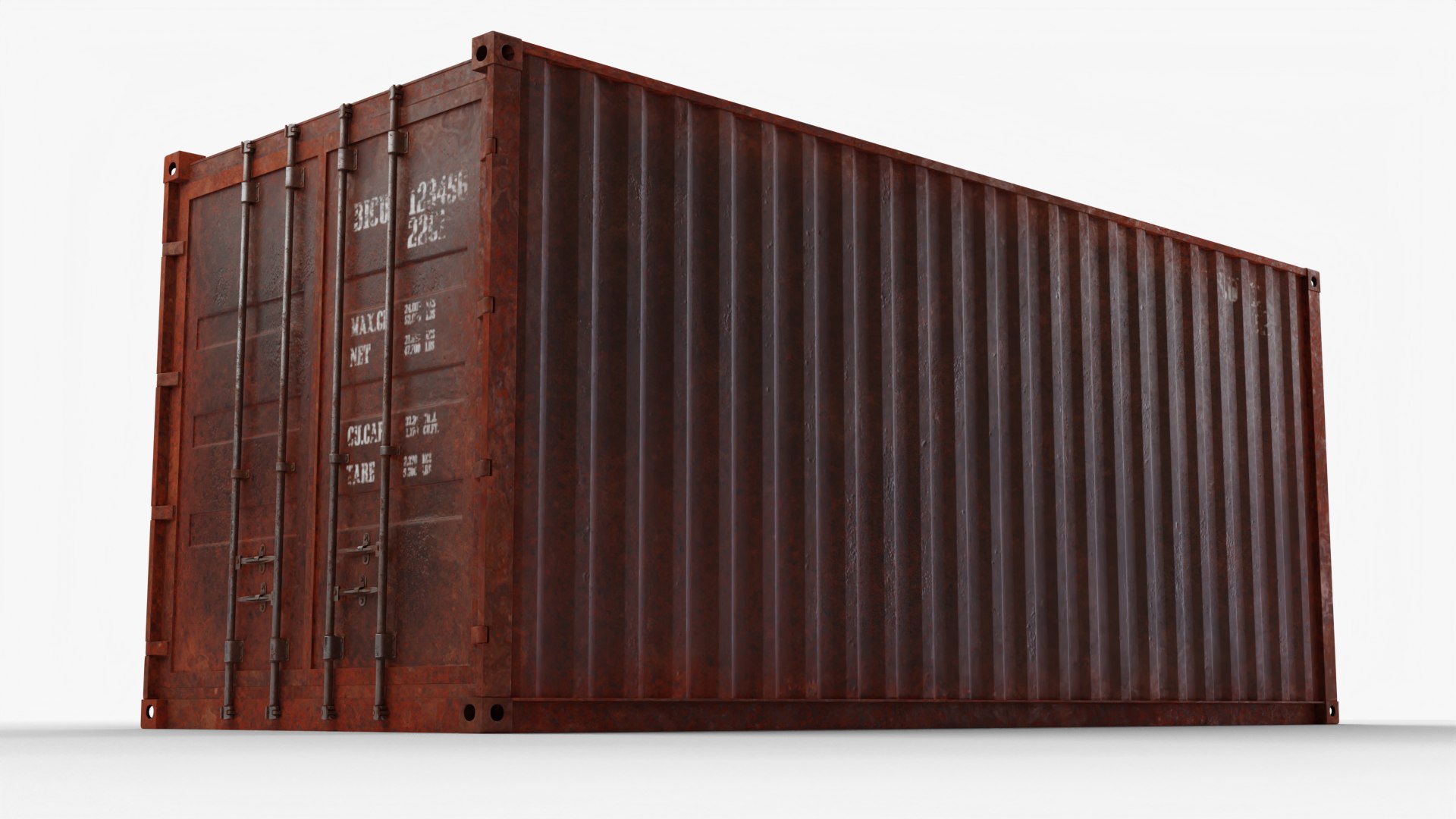 20Ft Cargo Container - Black model - TurboSquid 1996850