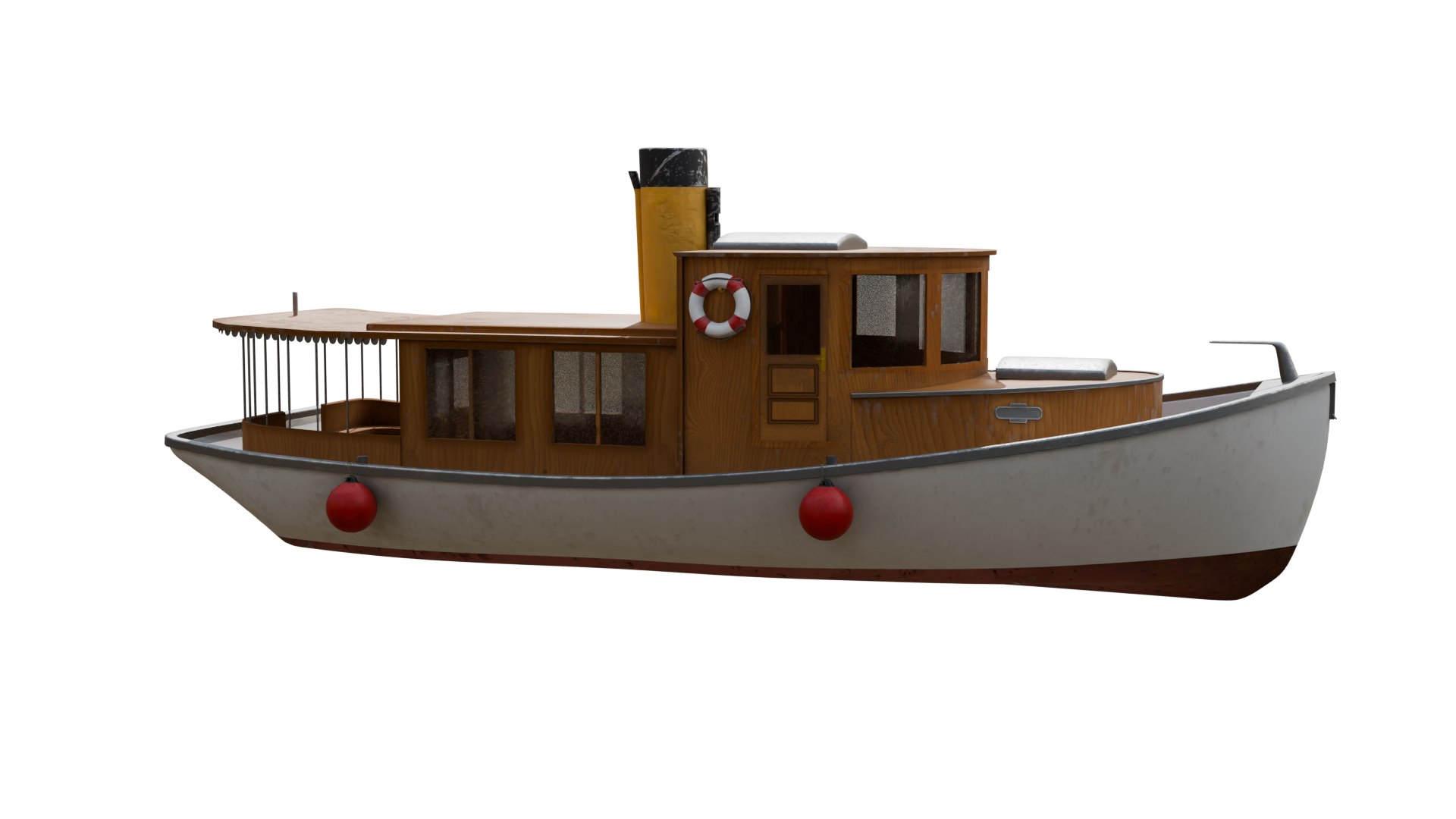 3D Passanger Boat Old model - TurboSquid 2171357