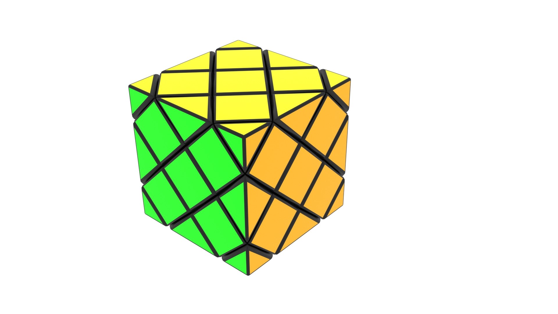 3D Model Skewb Puzzle 3x3x3 - TurboSquid 1729857