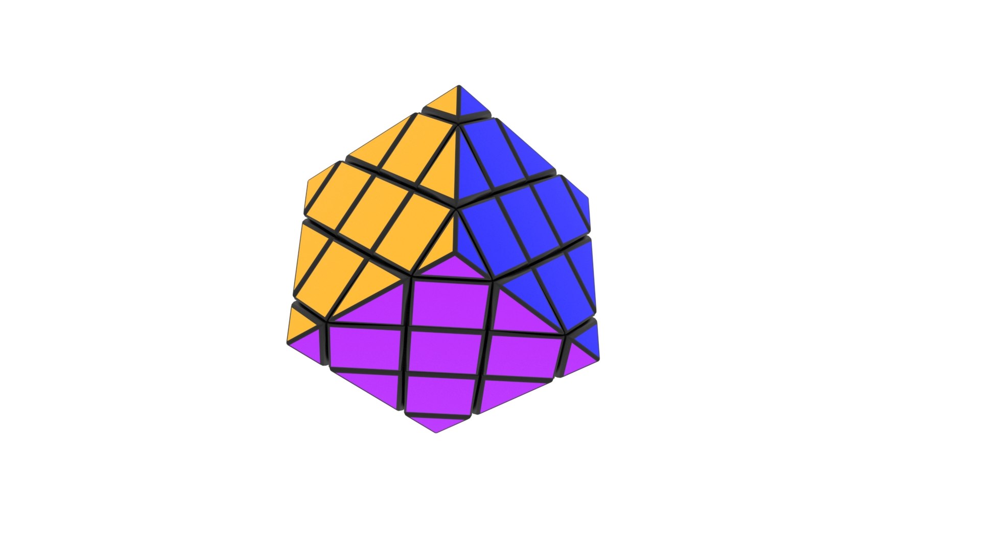 3D Model Skewb Puzzle 3x3x3 - TurboSquid 1729857