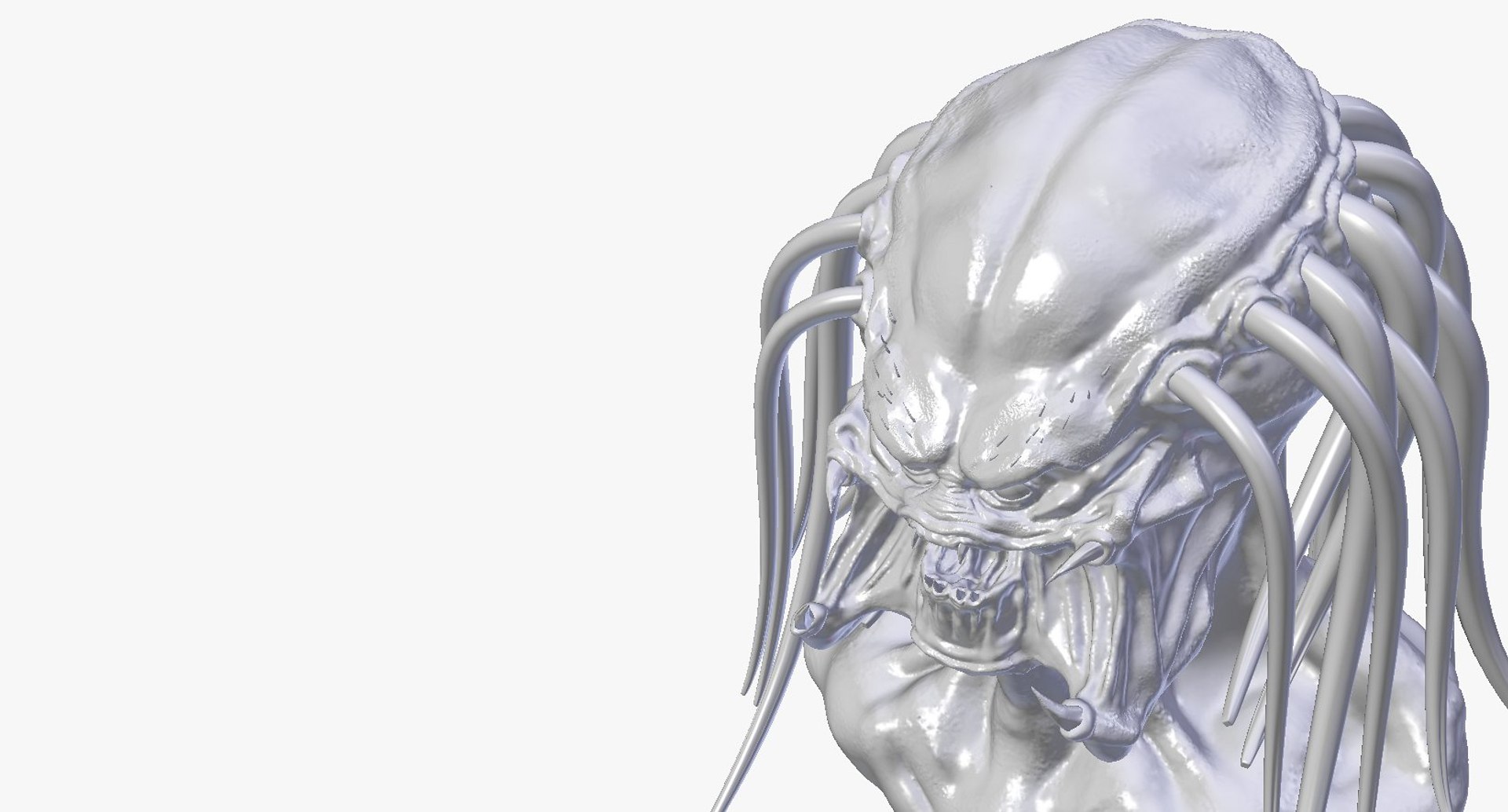 3d Head Predator Model