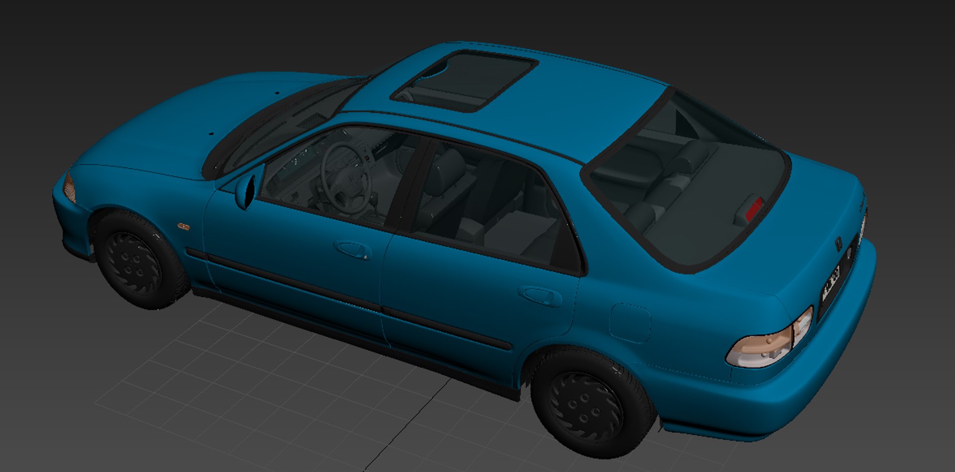 3D Honda Civic Sedan 1993 - TurboSquid 1994267
