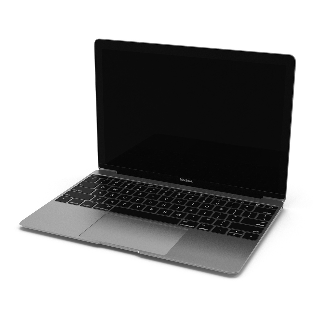 Apple Macbook Pro Silver 3d Model