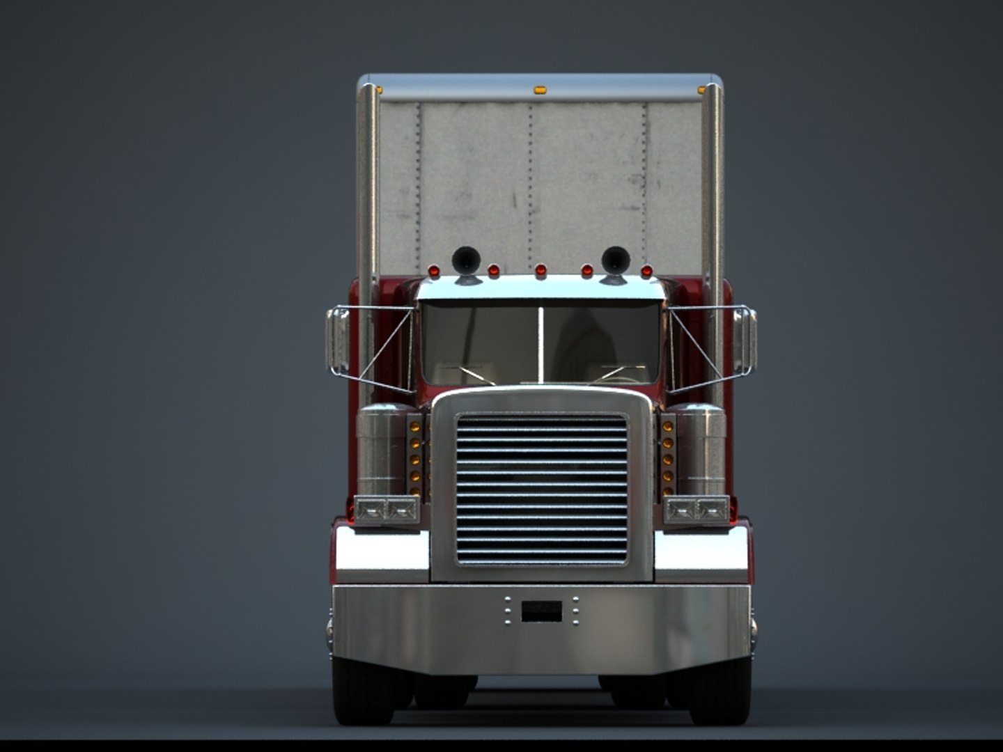 3d model semi truck