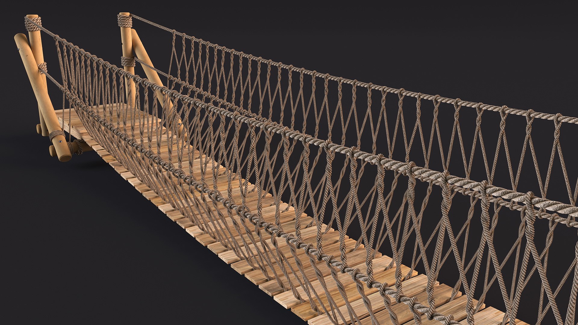 3D Rope Bridges Collection - TurboSquid 2098221