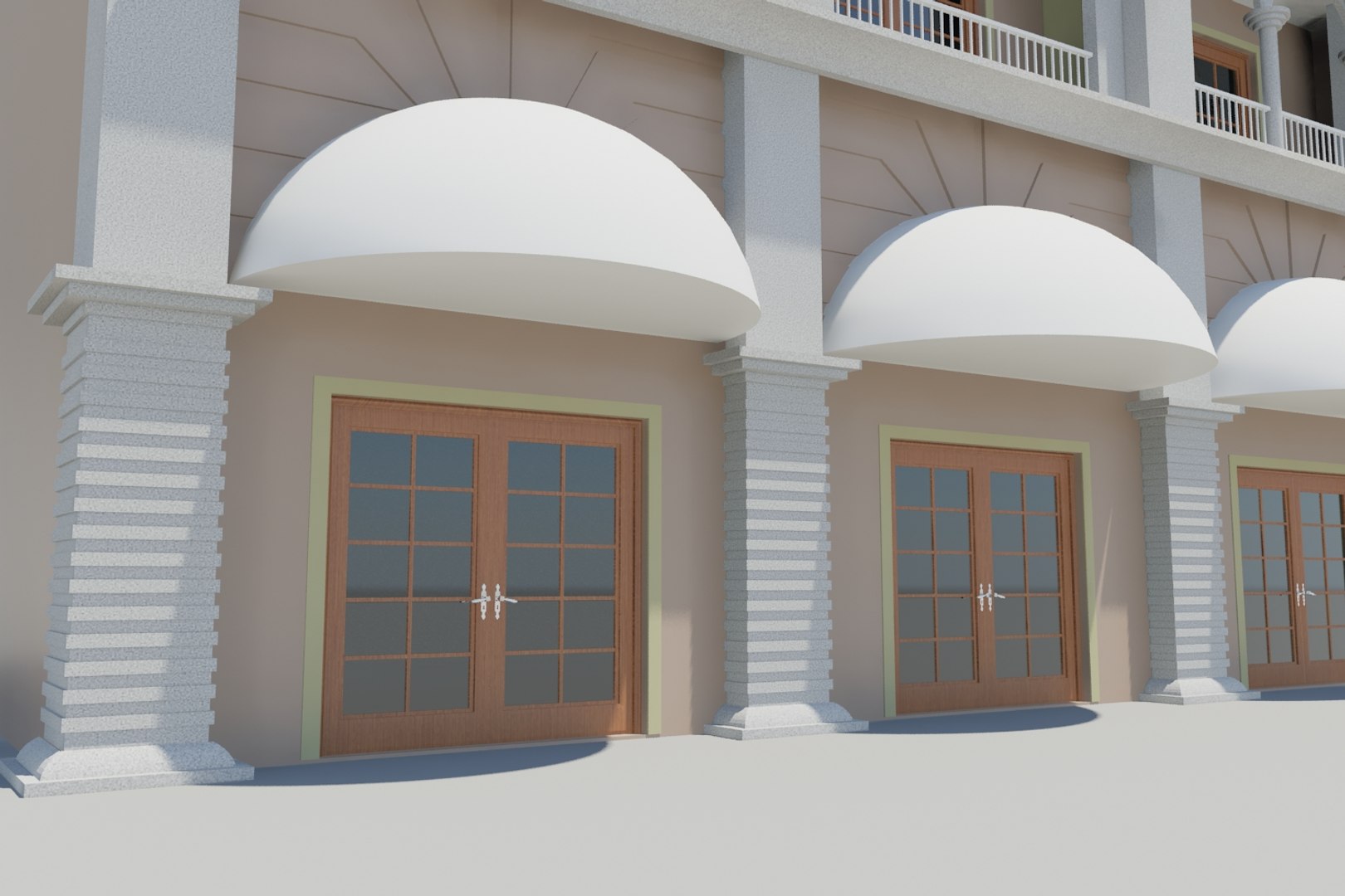 3d 3 Story Building Prop