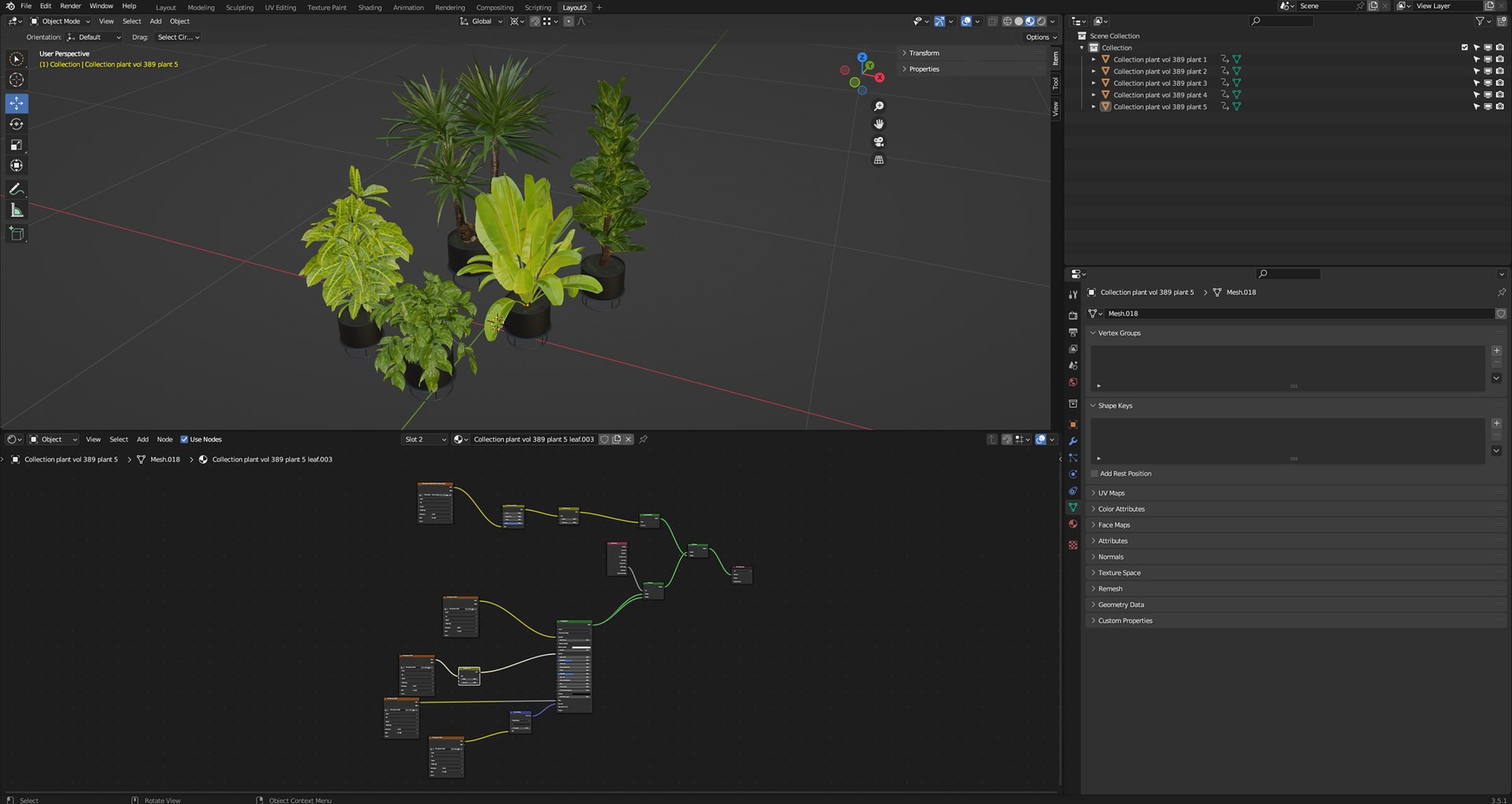 3D Collection Plant Vol 389 - Blender Model - TurboSquid 2095091