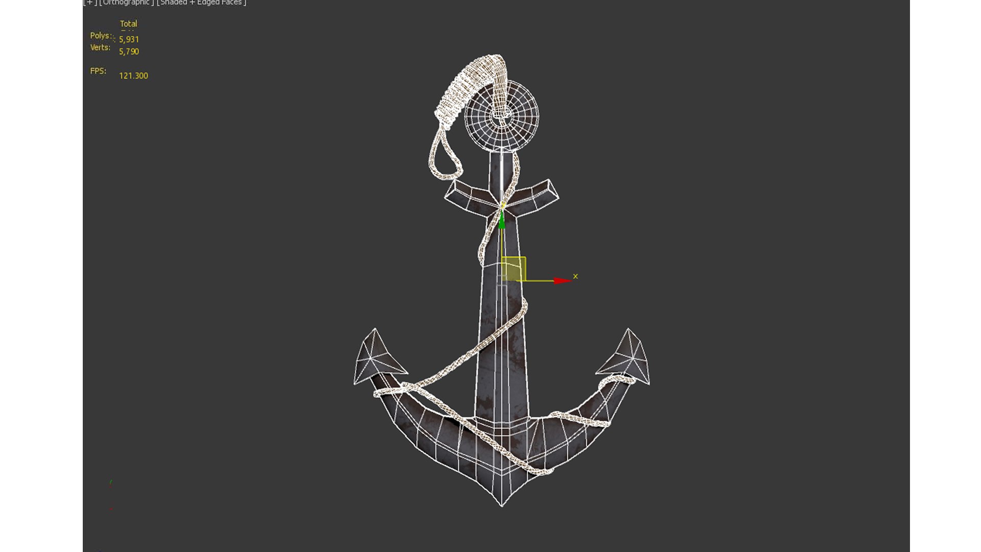 Boat Anchor Model - TurboSquid 2235676