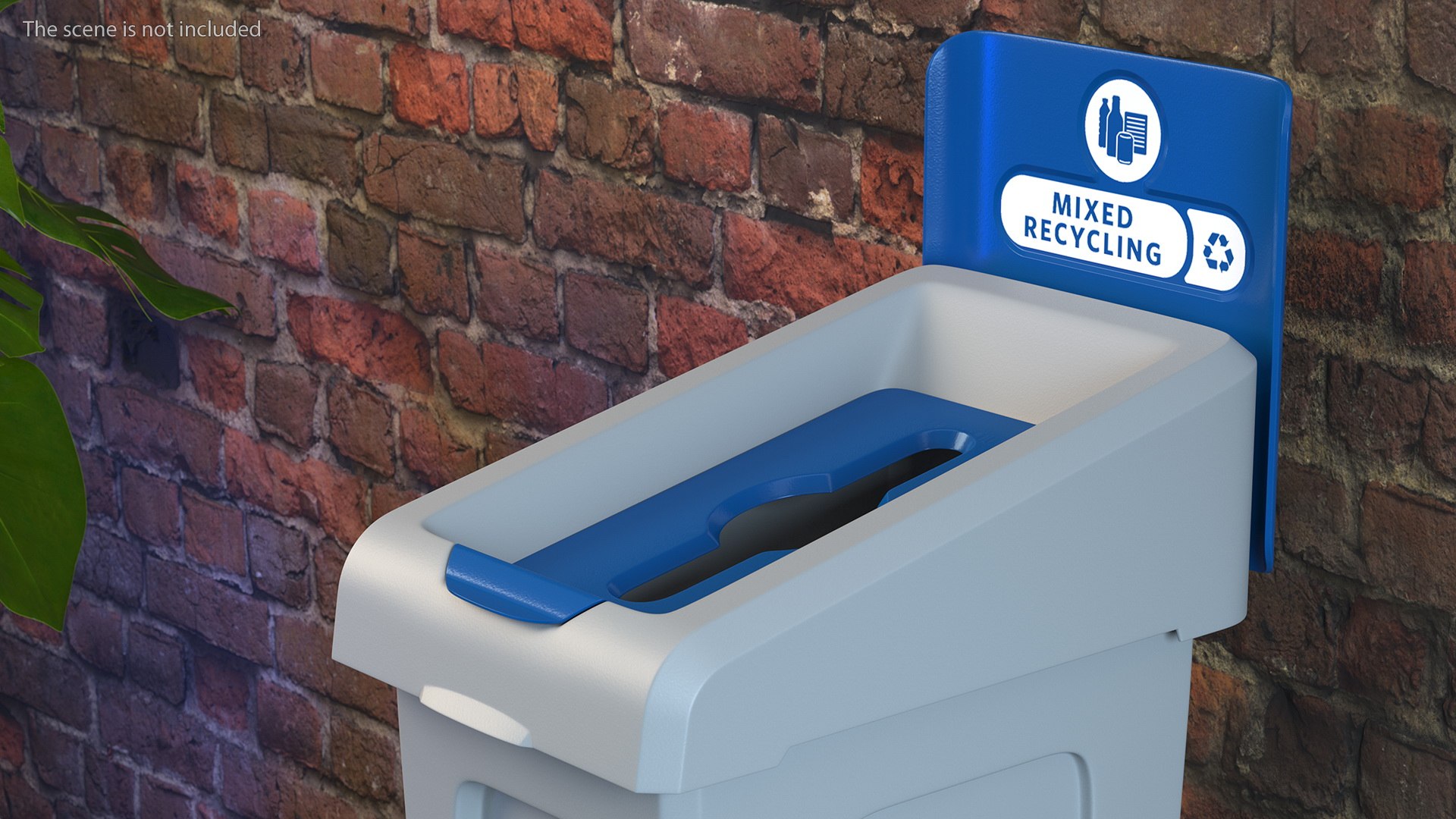3D Mixed Recycling Waste Bin - TurboSquid 1807736