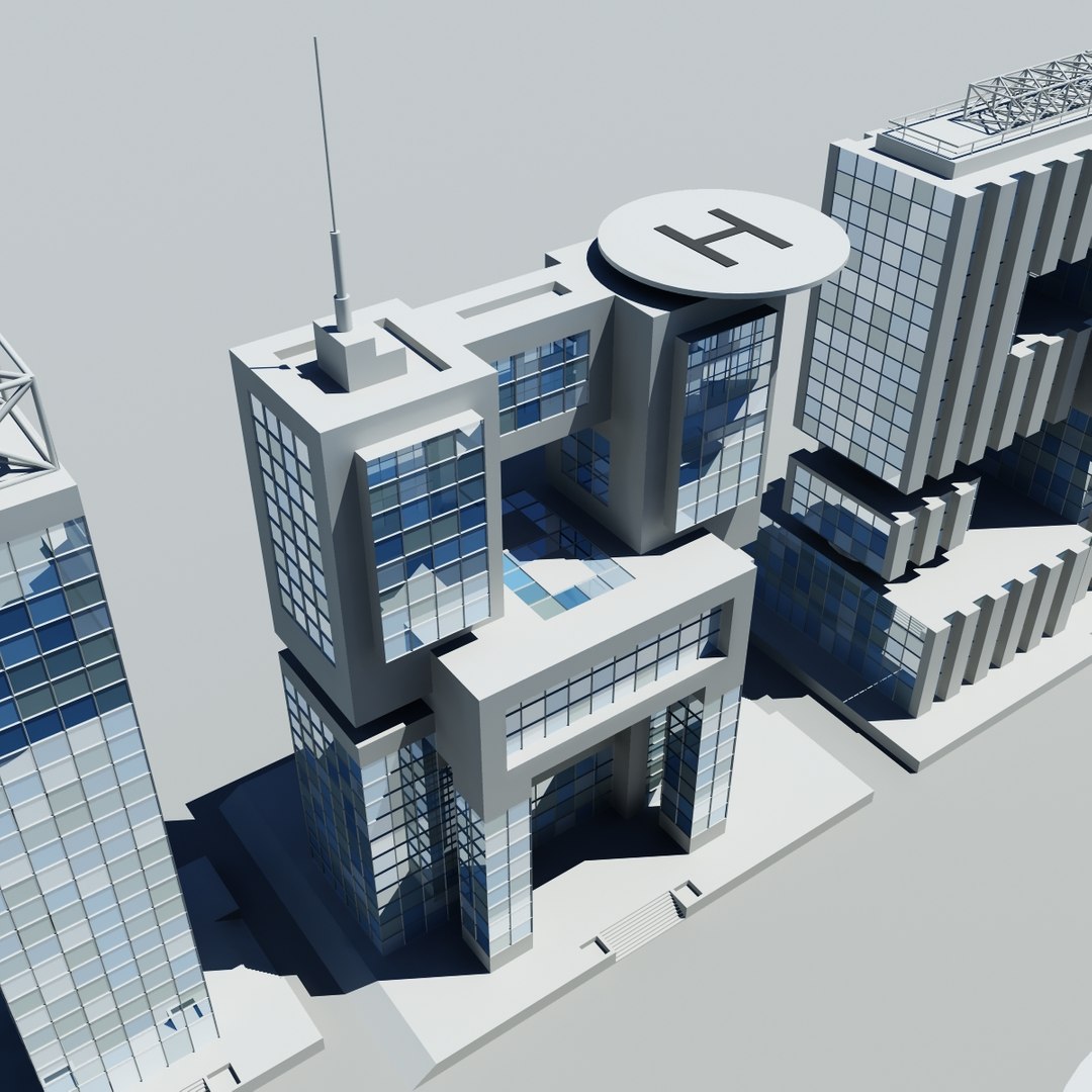 3d Model Building Numbers