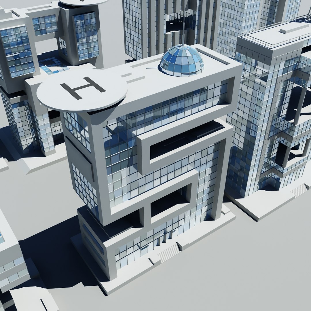 3d Model Building Numbers