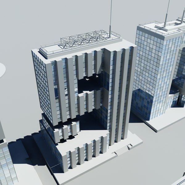 3d model building numbers