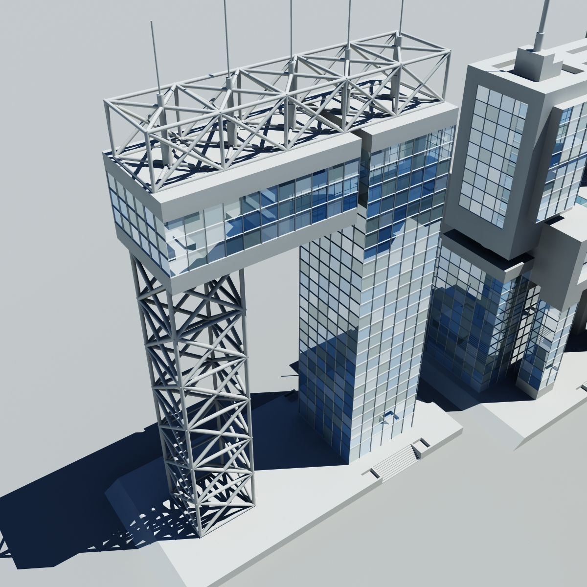 3d model building numbers