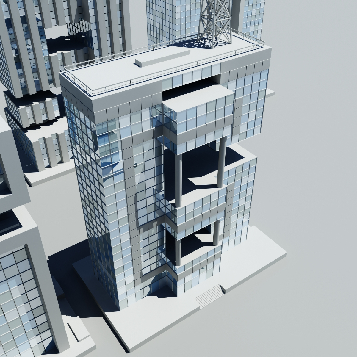 3d model building numbers