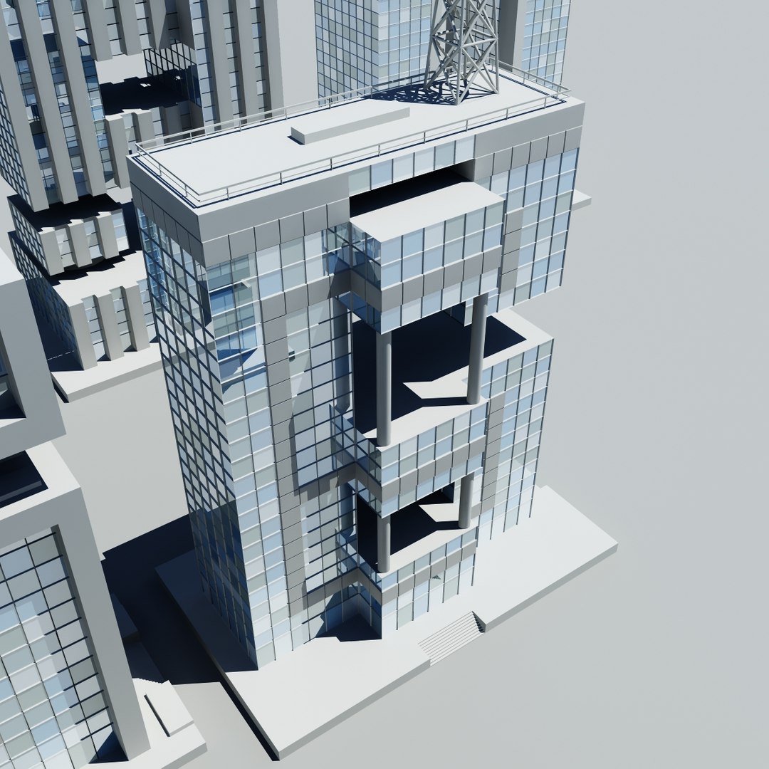 3d Model Building Numbers