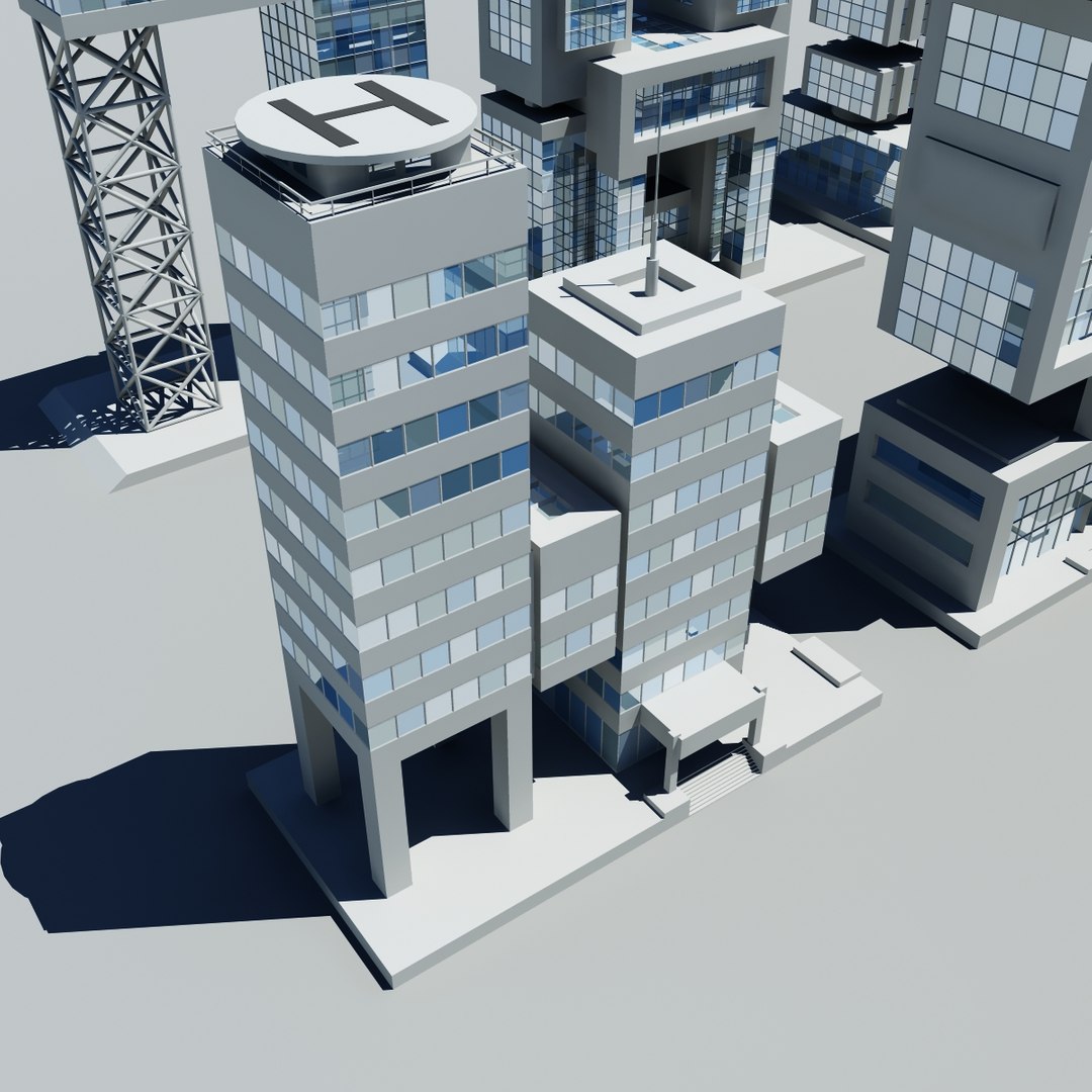 3d Model Building Numbers