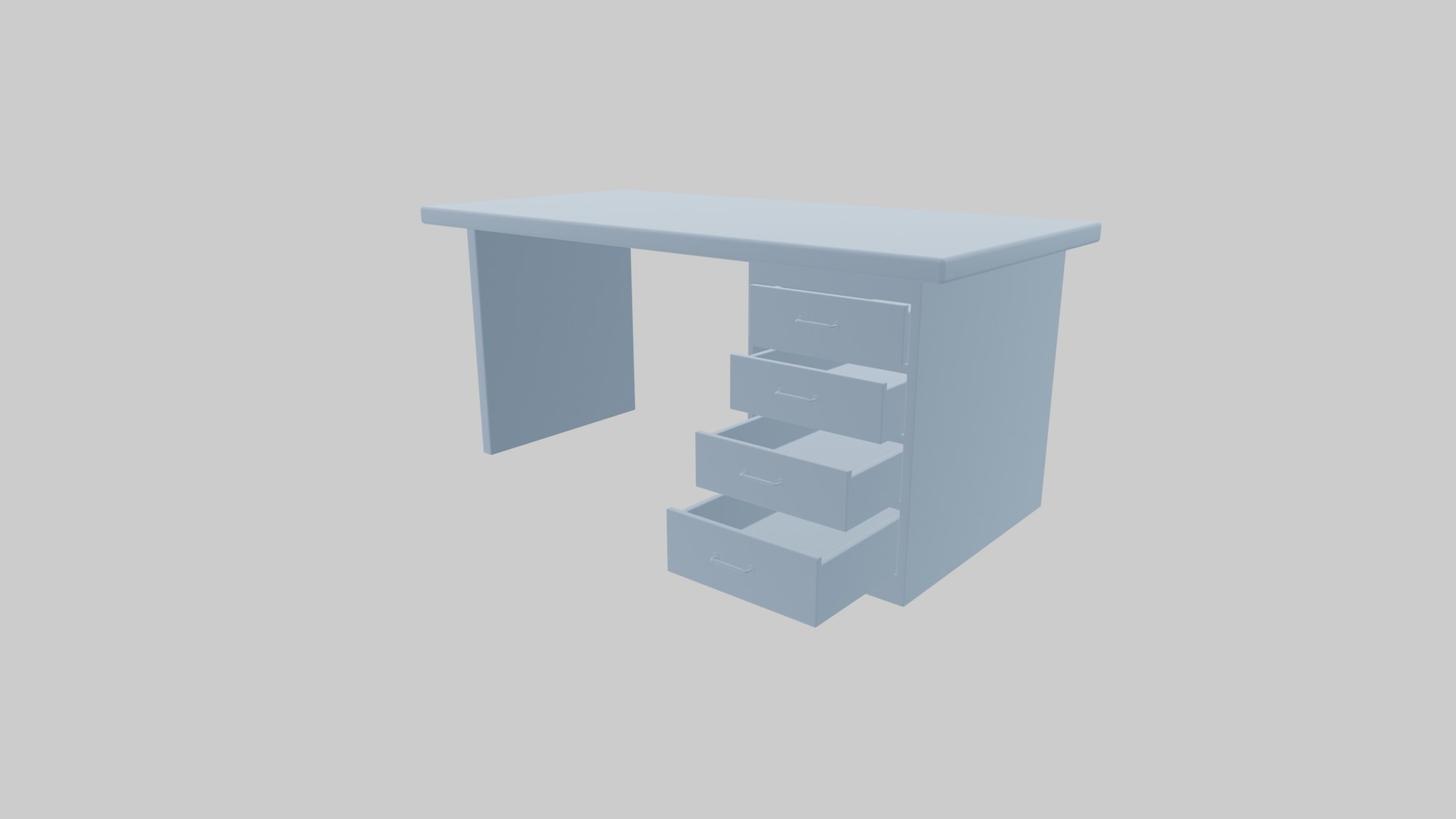 3D Office Desk Model - TurboSquid 2285204