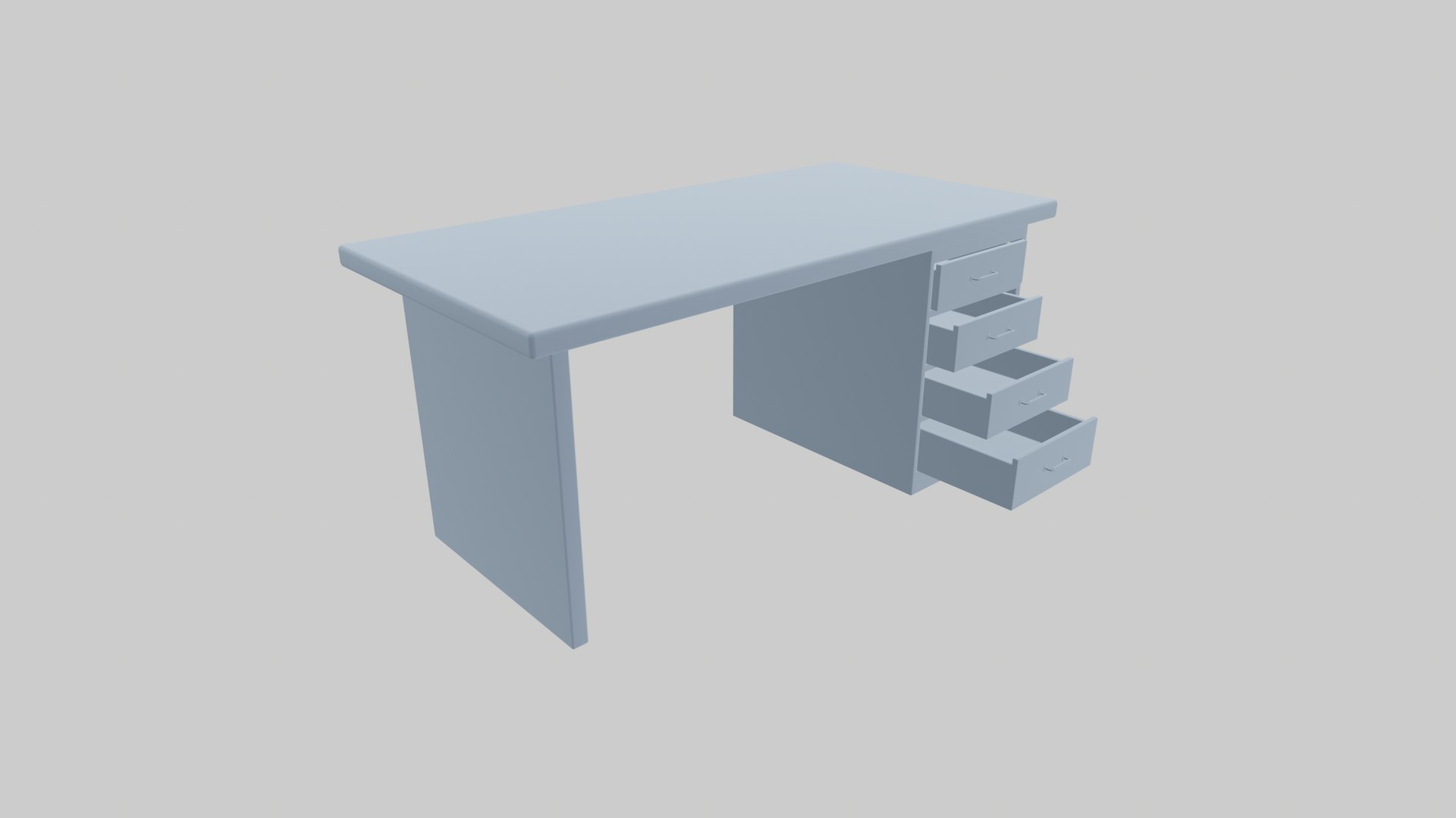 3D Office Desk Model - TurboSquid 2285204