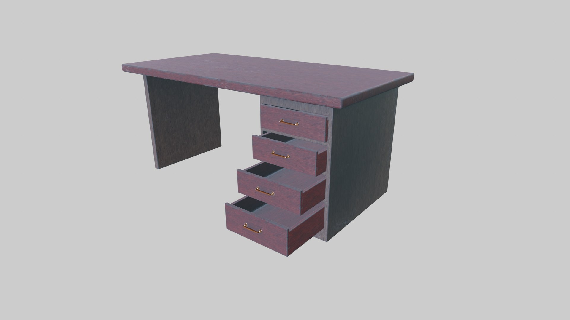 3D Office Desk Model - TurboSquid 2285204