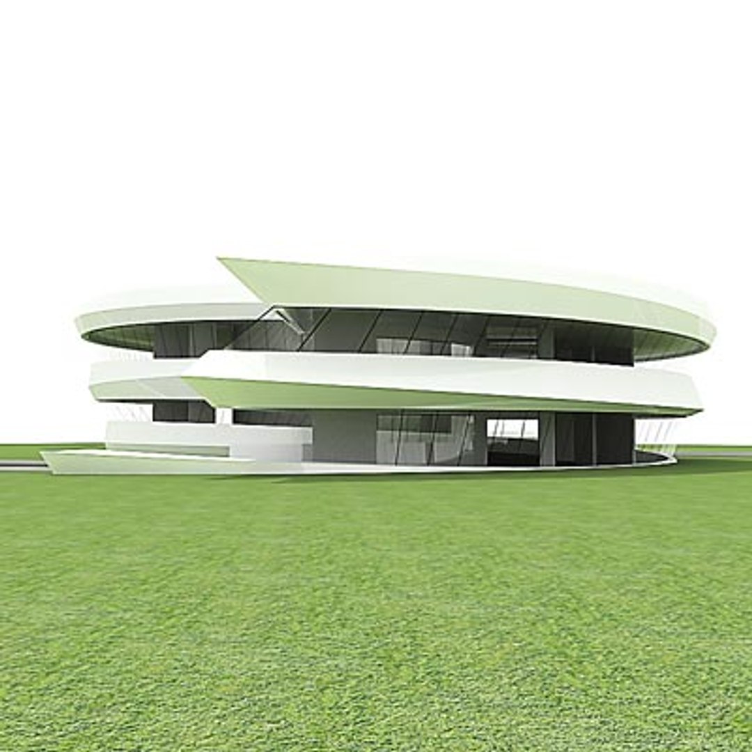 House Astronomy Building Structure 3d Obj