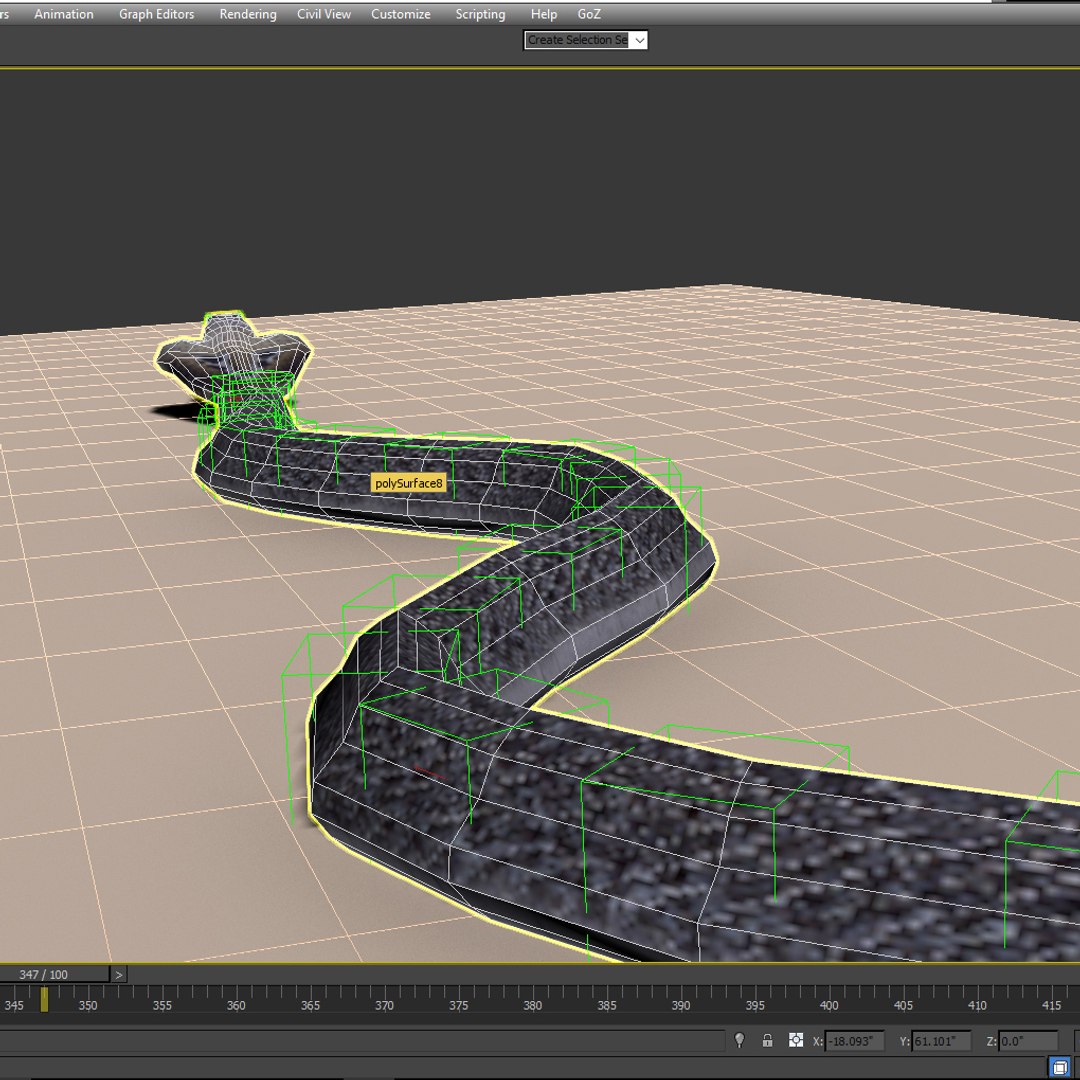Snake 3d Max