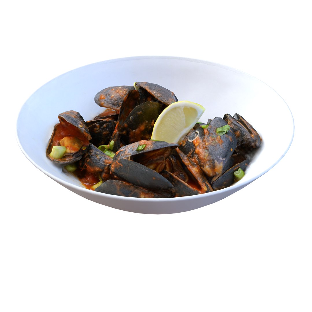 Mussels Marinara 3D Model - TurboSquid 1536197