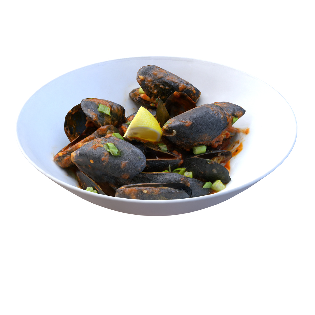 Mussels Marinara 3D Model - TurboSquid 1536197