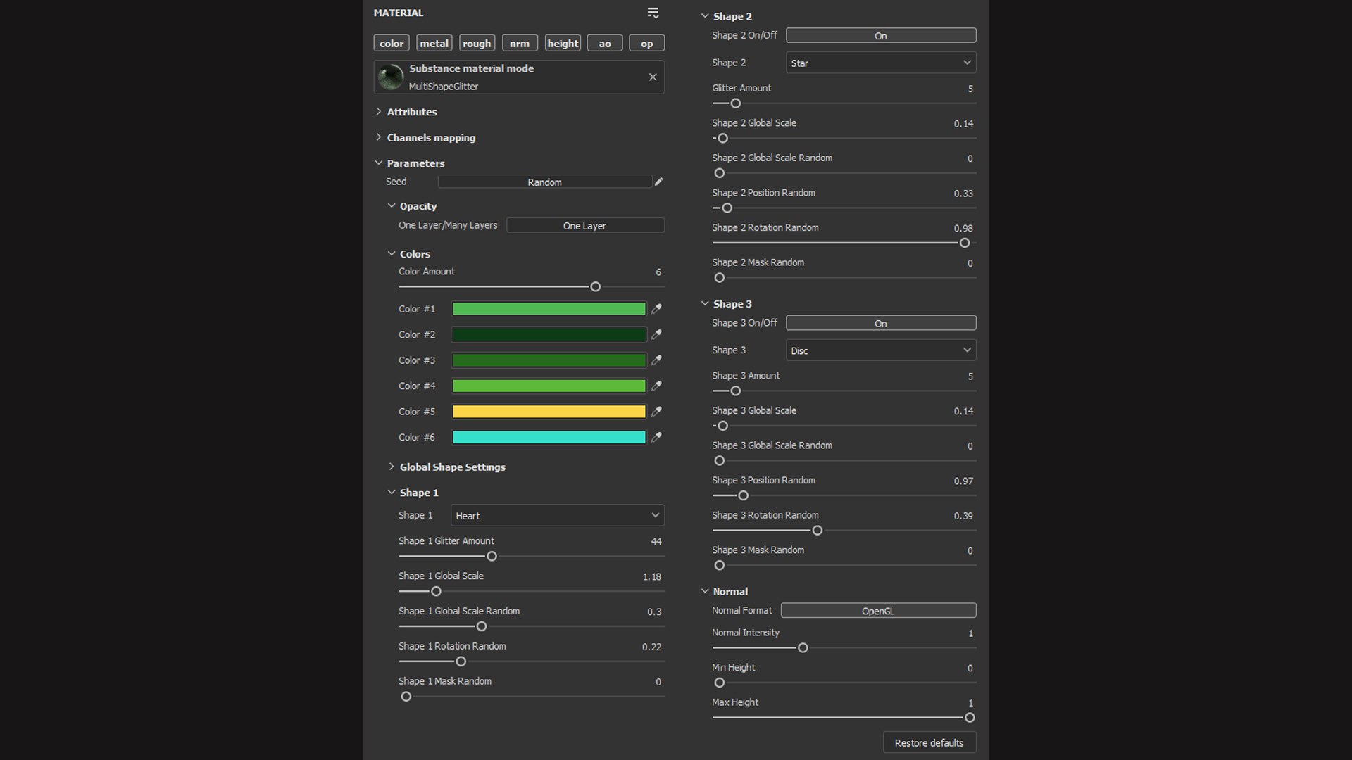 Glitter Substance Material Collection And Textures 3D Model ...